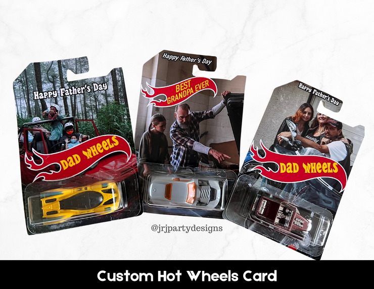 Personalized Hot Wheels Card – JRJ Party Designs Inc.