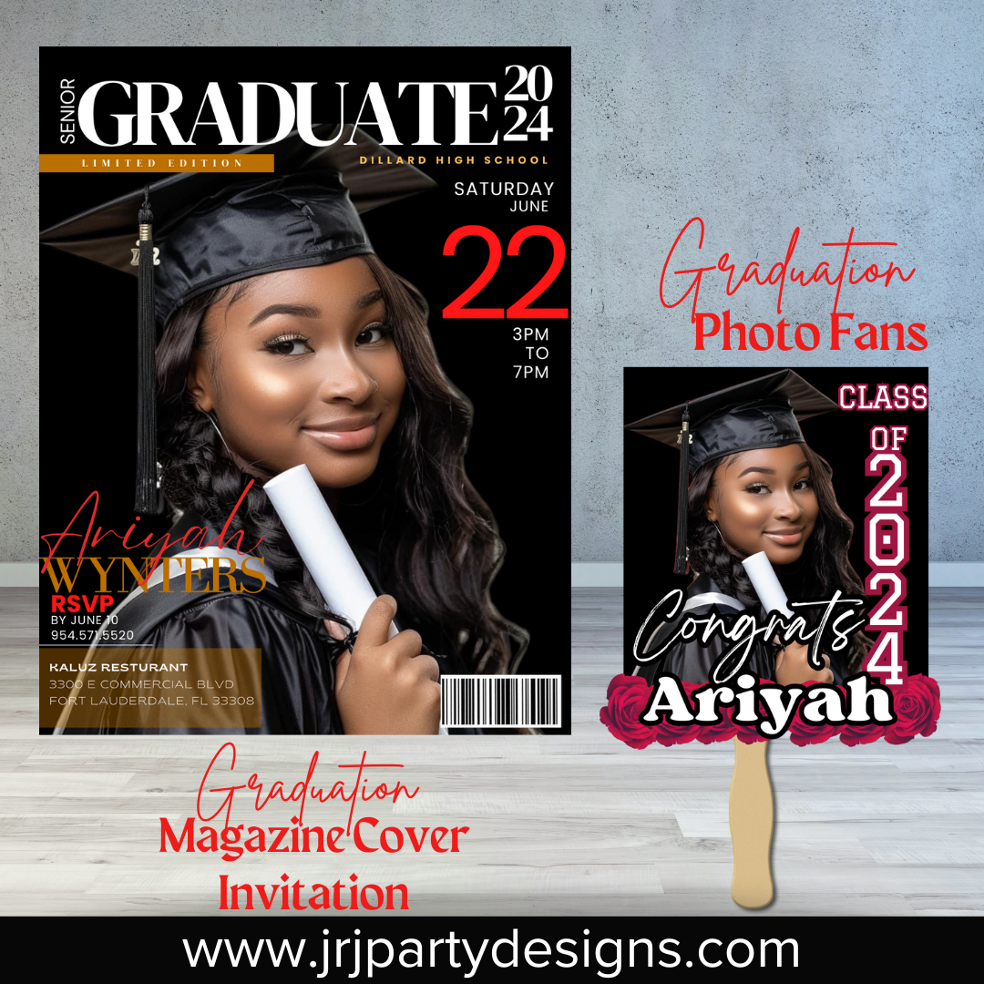 Personalized Photo Graduation Fan – JRJ Party Designs Inc.