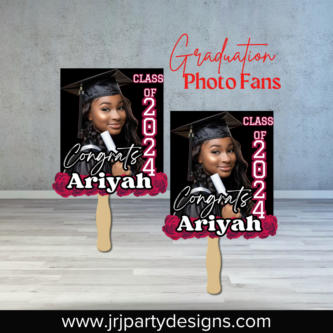 Personalized Photo Graduation Fan – JRJ Party Designs Inc.