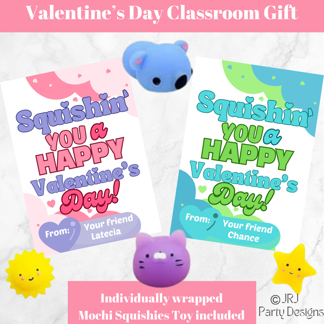 Squishy Valentine's Day Classroom Gifts – JRJ Party Designs Inc.